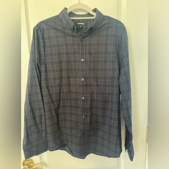 Express | Shirts | Express Button Down Performance Shirt | Poshmark